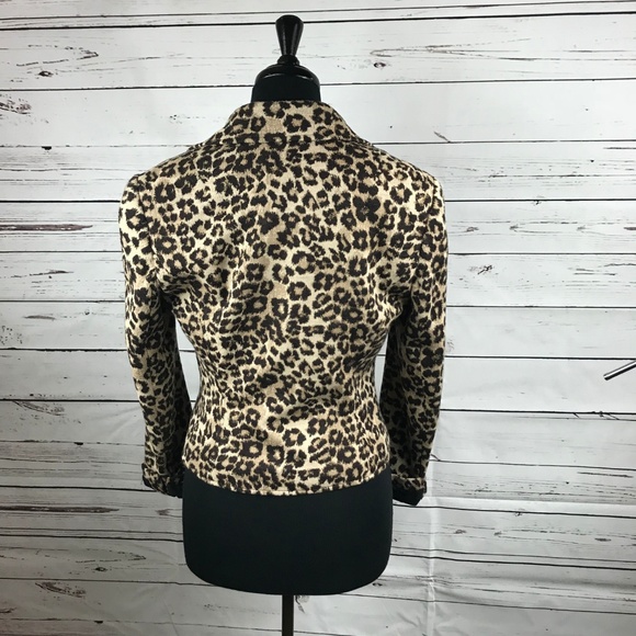 Dana Buchman | Jackets & Coats | Dana Buchman Petite Leopard Print ...